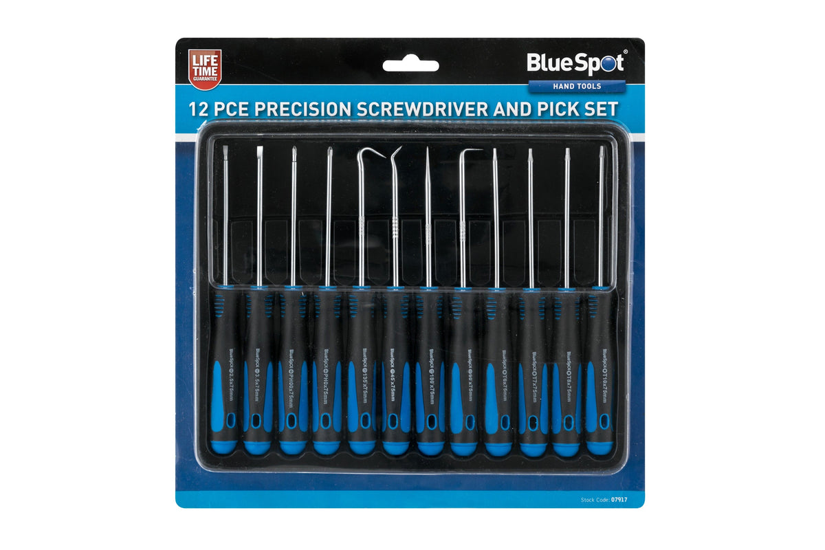 Blue Spot 12 Piece Precision Screwdriver and Pick Set – Just The Job ...