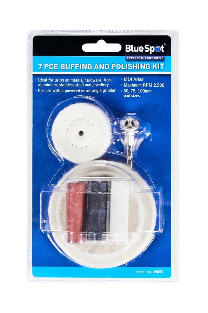 Blue Spot 7 Piece Buffing & Polishing Kit – Just The Job Supplies Ltd