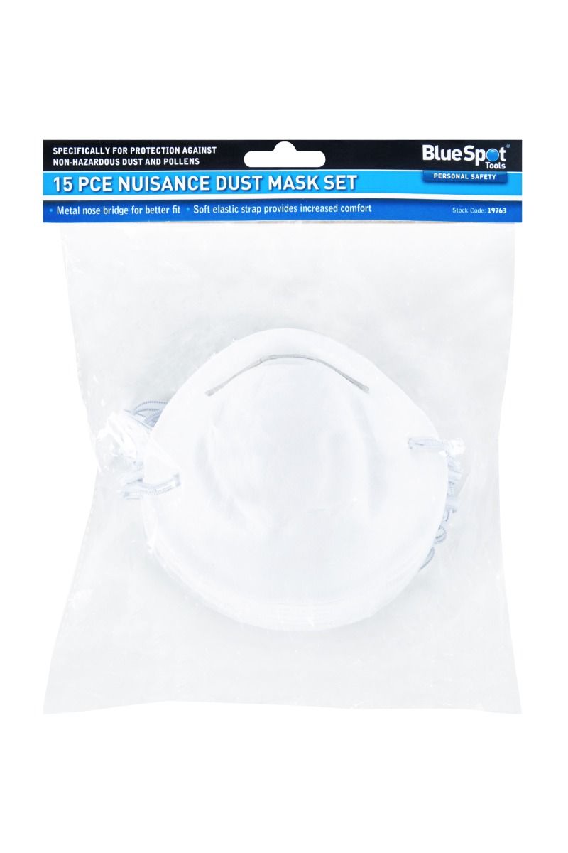 Blue Spot 15 Piece Nuisance Dust Mask Set – Just The Job Supplies Ltd