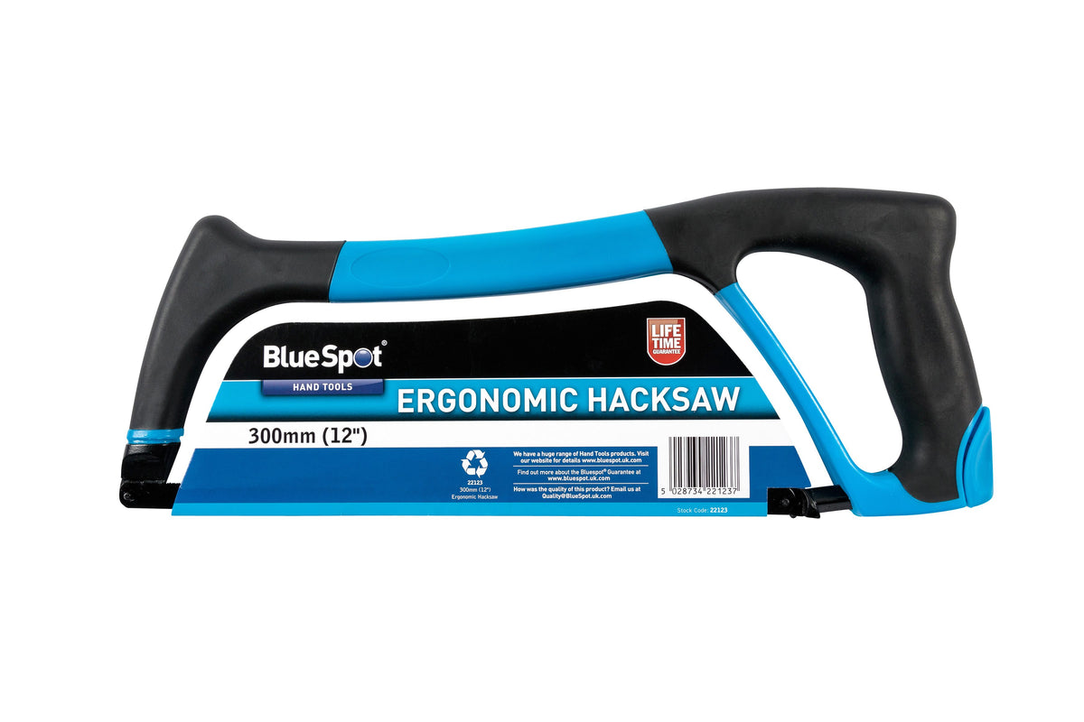 Blue Spot 300mm (12") Ergonomic Hacksaw – Just The Job Supplies Ltd