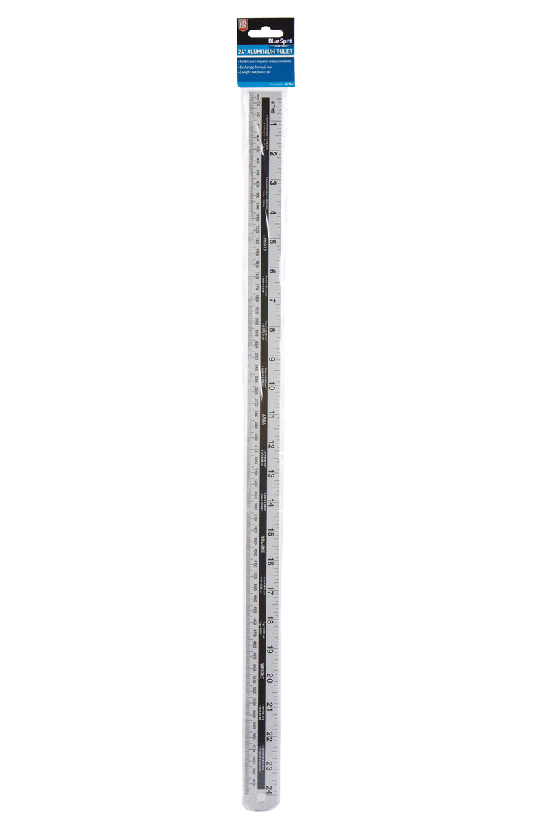Blue Spot 600mm (24") Aluminium Ruler – Just The Job Supplies Ltd