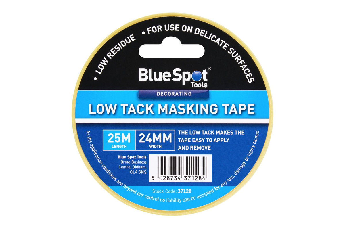 Blue Spot 24mm x 25M Low Tack Masking Tape – Just The Job Supplies Ltd