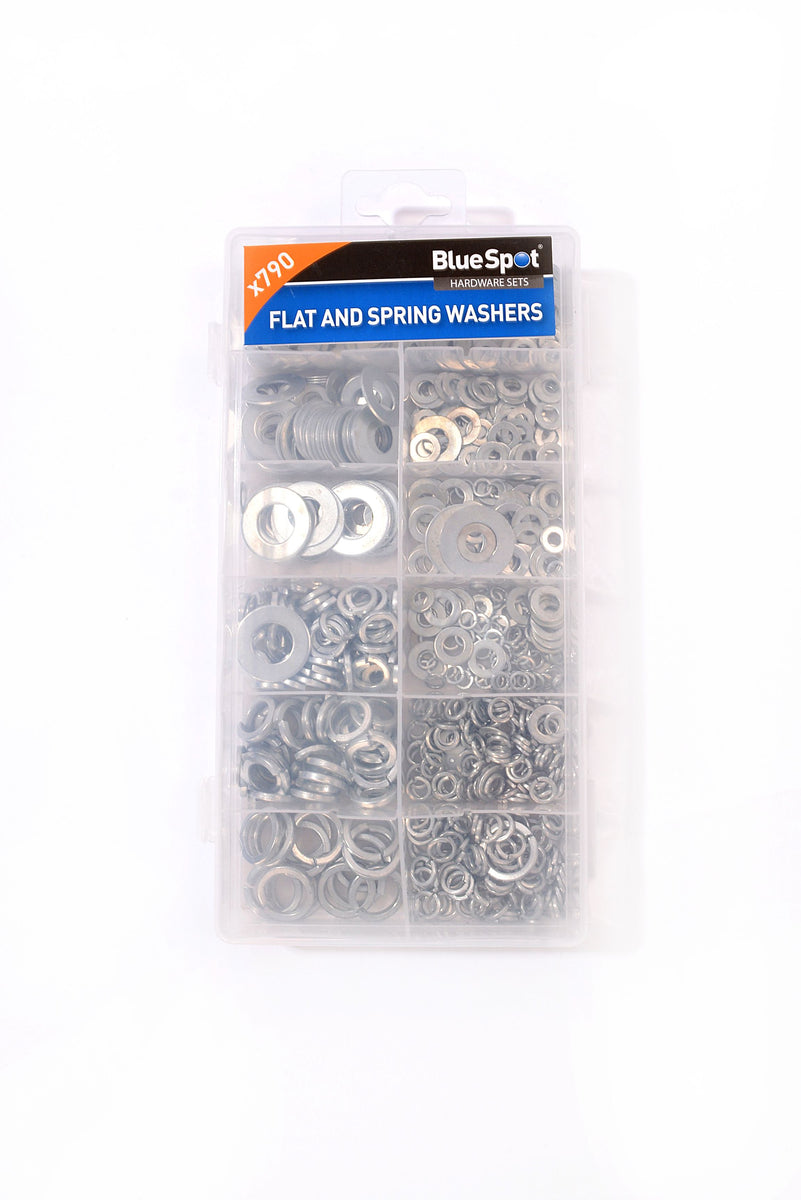 Blue Spot 790 Piece Assorted Flat And Spring Washer Set – Just The Job ...