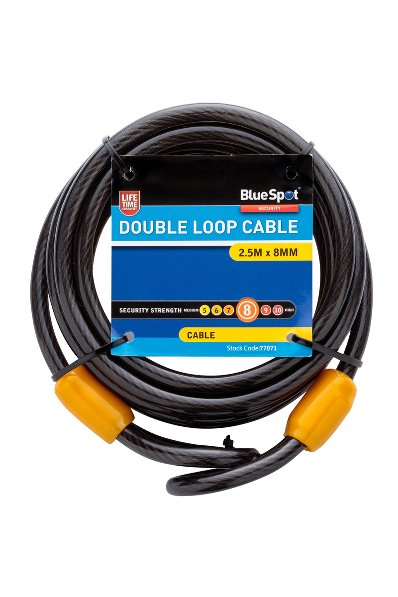 Blue Spot 2.5m x 8mm Double Loop Cable – Just The Job Supplies Ltd