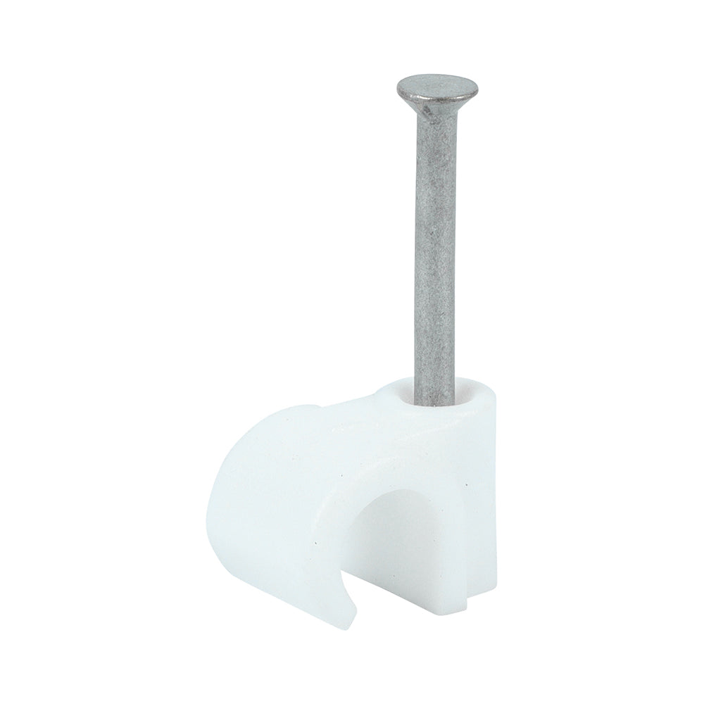 Round Cable Clips - White – Just The Job Supplies Ltd